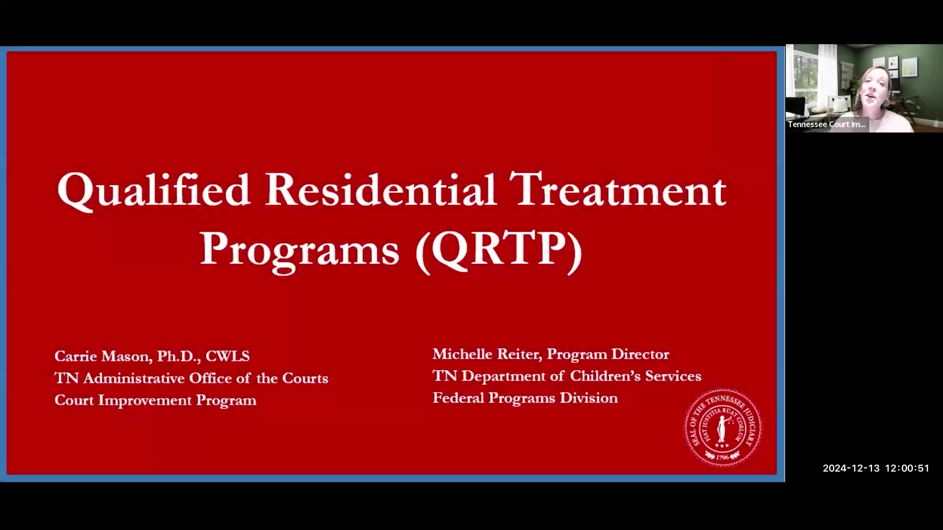 Qualified Residential Treatment Programs